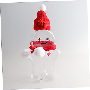 WHAMVOX Mini Beanie and Scarf Set Miniature Santa and Christmas Hats Scarves Bottle Covers for Holiday Decorations