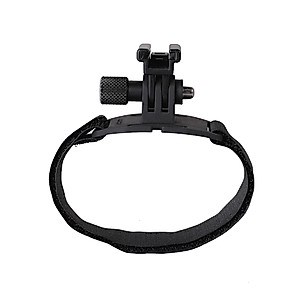 Professional Helmet Mount for BrightRoad Front Bike Light 8000, Best Bike Headlight Accessories, Helmet Adapter Holder with Adjustable Strap, Fits Most Bicycle Helmets, Adjustable Angle Up and Down