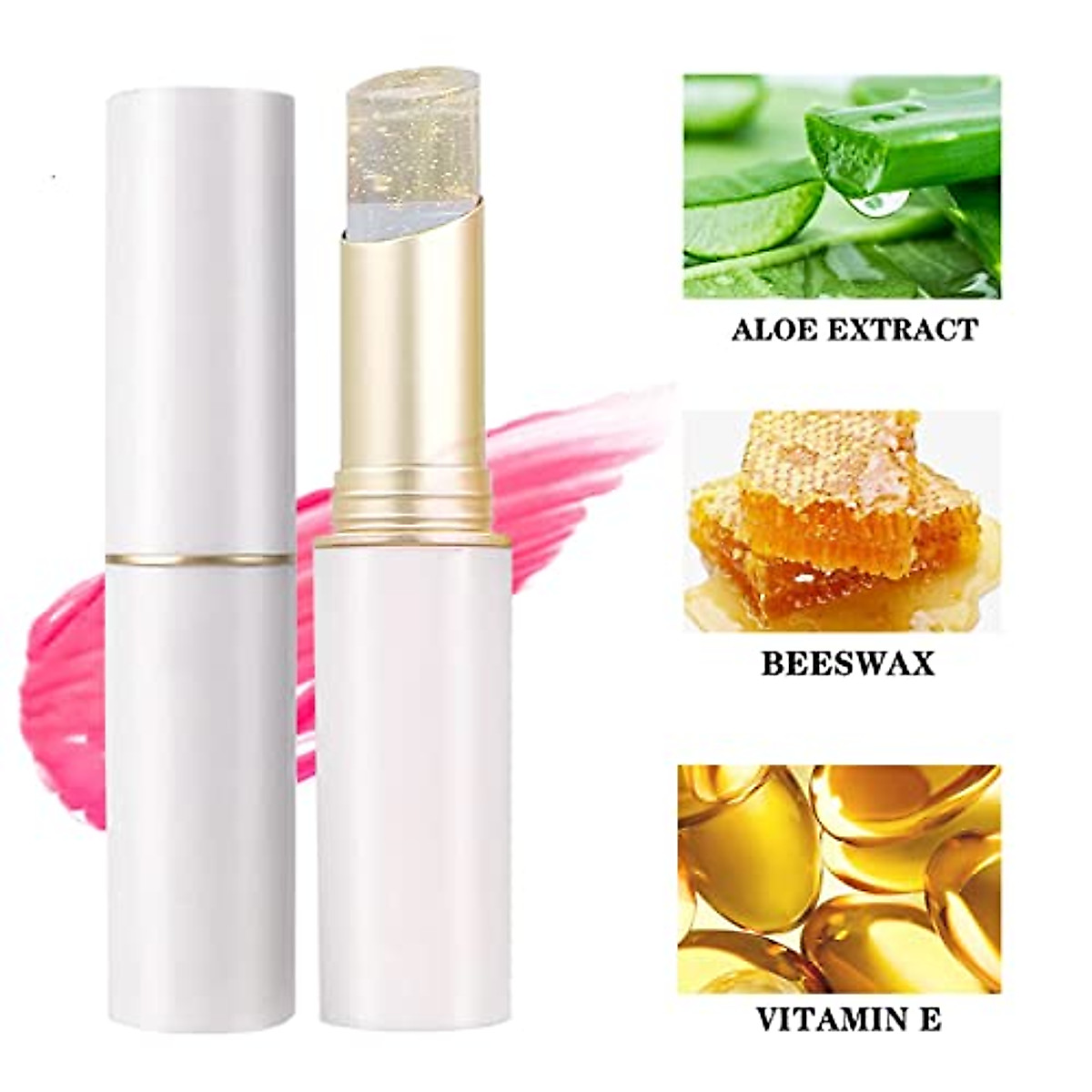 LuckNest 4Pcs Thrive Lip Tint Hydrating, Strong Moisturizing Effect Tinted Lipstick Lip Balm Hydrating, Natural Ingredients Sheer Moisture Lip Tint, Non-Sticky and Long-Lasting Lip Care (B)