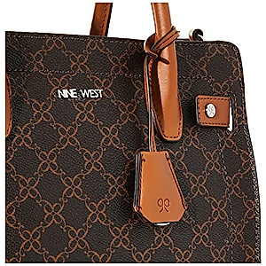 Nine West Bettina Satchel Brown Logo One Size