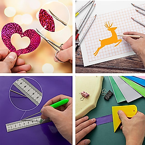 Dorhui 15 Pieces Craft Weeding Tools Set, Vinyl Weeding Tools Cricut Utensils Accessories Craft Basic Set Craft Vinyl Tools Kit for Weeding Vinyl, Silhouettes, Cameos, Lettering