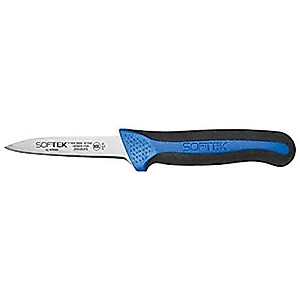 Winco Sof-Tek, 3-1/4" Paring Knives, Soft Grip Handle, 2Pcs/Pk
