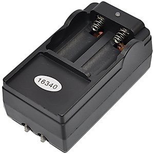 BTBAI 16340 Battery Charger AC Wall Dual Only for 3.7v li-ion CR123A RCR123A LR123A LC16340 IMR16340 BRC16340 s1a