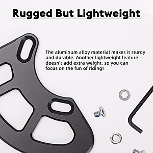 MTB Bash Guard - for 26t-36t Cassette - ISCG05 and ISCG03 Connector - High Tensile Strength Alloy - Protects Bike Chain Effectively - Designed for Mountain Bike Chains and BMX Chains