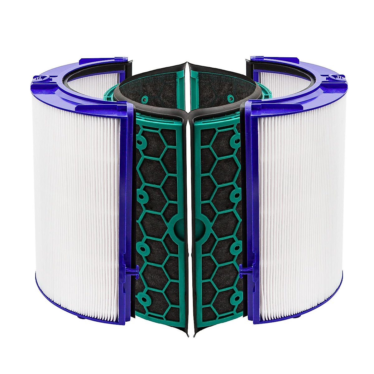 Vypart TP04 Filter Replacement fit For Filter,Replacement H13 Hepa Filter fit for TP04,HP04,DP04 Pure Cool Tower Series,1Pack Hepa Air Purifying Filter Set&1Pack Activated Carbon Pre-Filter Set