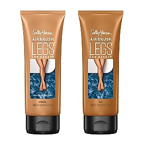 Sally Hansen Airbrush Legs, Leg Makeup Lotion, Medium/Tan, 4 Oz, Pack of 2