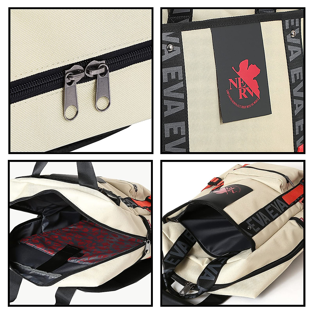 FIREFIRST Evangelion Travel Laptop Backpack,Ruck Sack With Symbol Tag，Water Resistant College School Daypack