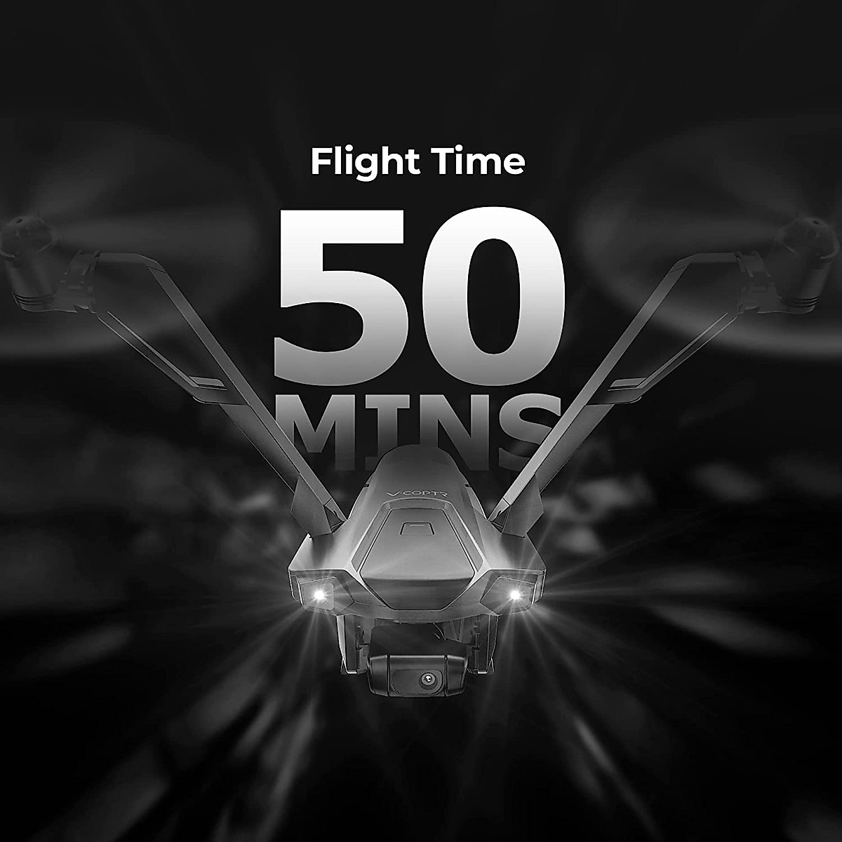 V-COPTR FALCON Bi-Copter Drone Copter UAV Aircraft with 3-Axis Gimbal Camera, 4K Video, upto 50 Min Flight Time, 1/2.3-Inch CMOS Sensor, Obstacle Avoiding, Tilt Rotor Control, Autofollow