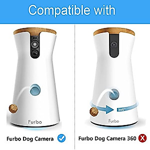 OkeMeeo Adjustable Wall Mount for Furbo Dog Camera Treat Dispenser, NOT Compatible with 2022 New Version Furbo Dog Camera 360° (White)