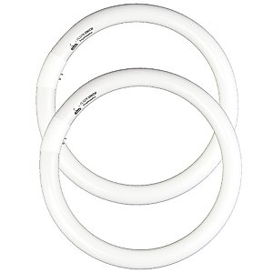 CHKADAWA FC12T9/CW 32W Cool White Round Fluorescent Light Bulb, 12 Inch T9 32 Watts Circular Bulbs, 12'' FCL 32 Circline Bulb 4100K 841, G10q 4 Pin Prong Base, 2 Pack