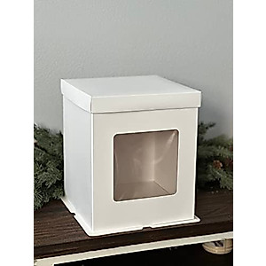 Tall Cake Box - 8x8x10 or 10x10x12 White (10x10x12)