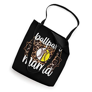 Ballpark Mama Proud Baseball Softball Player Baller Mom Tote Bag