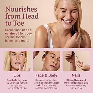 Bella Terra Oils - Organic Grape Seed Oil 4oz - Crafted from Pristine Organic Grapes, Packed with Procyanidins & Vitamin F, Unveiling a Radiant Skin Legacy