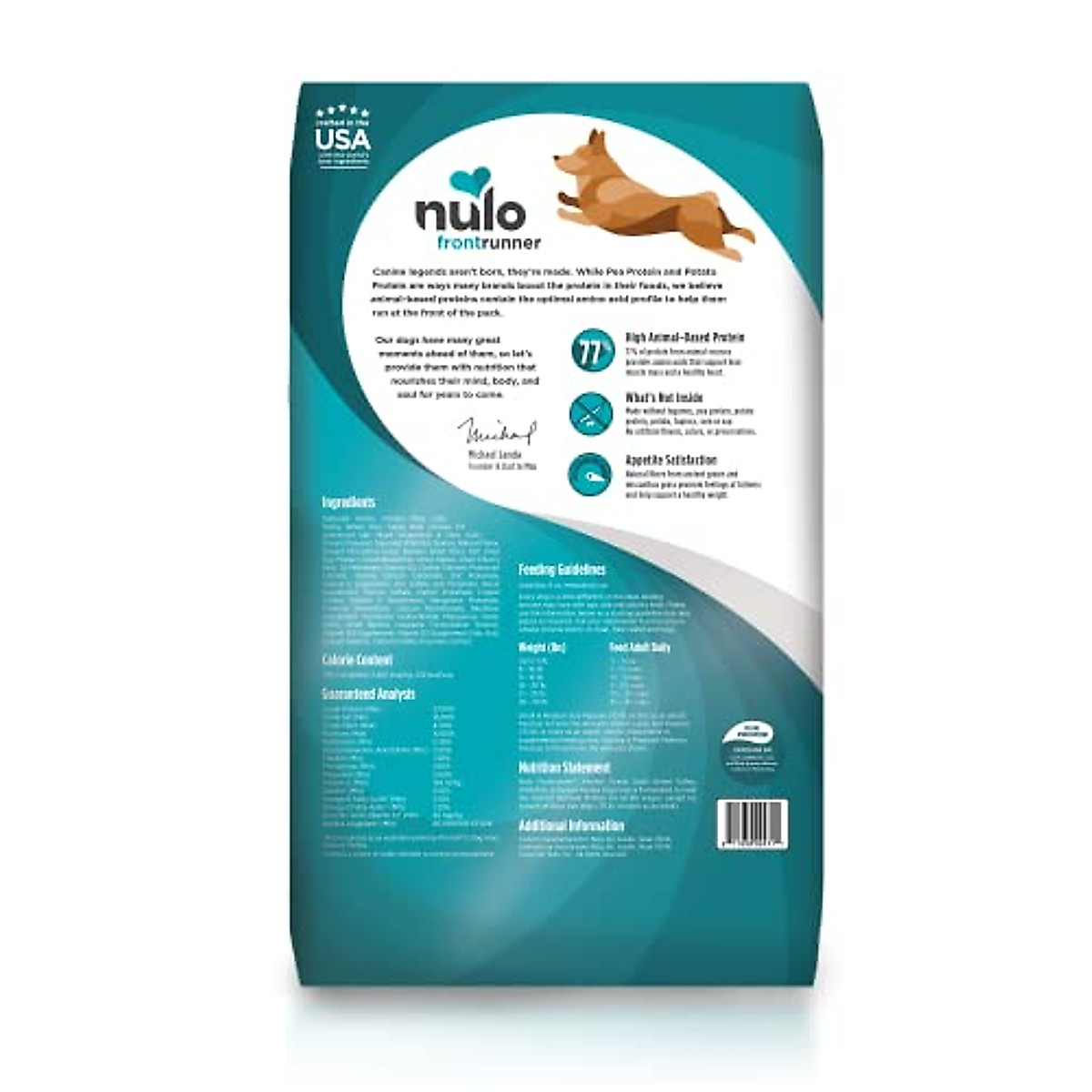 Nulo Frontrunner Small Breed Dry Dog Food, Premium Ancient Grain Small Kibble for Proper Chewing with Taurine for Heart Health and Probiotics for Digestive Support 14 Pound (Pack of 1)