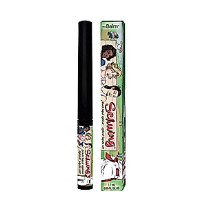 theBalm Schwing Liquid Eyeliner, Black, Matte Finish, 0.05 Fl Oz (Pack of 1)