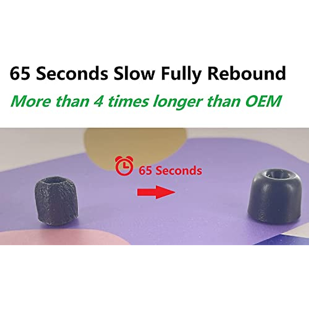 Ear Tips Replacement for Sony WF-1000XM4/WF-1000XM3/WF-C500,JNSA Earhook Replacement Memory Foam Earbuds Tips Compatible with Sony WF-XB700 WF-SP800N WF WI XBA Etc. LMS+Hook Tips 4 Pairs Black