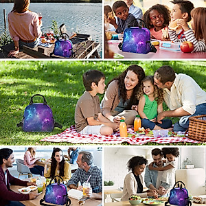 Gtonpum Lunch Bag for Kids, Cute Insulated Lunch Box with Adjustable Shoulder Strap, Reusable Thermal Lunch Tote Cooler Bag with Side Pockets for Girls Adult Women School Work Outdoor (Dragonfly)