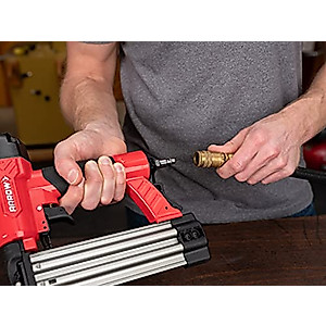 Arrow PT18G Gauge Oil-Free Pneumatic Brad Nailer - Small Light Trim and Interior Molding Work, Operates Up to 100psi Compression Unit, Fits 5/8", 3/4", 1", 1.5", 2" Brad Nails