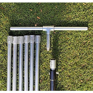 LIFE DOOR [with Instructions] Hole Well Digging Tool kit Length 2.36inch Auger Total Length 20.5feet (Extension can be Added) Made of Lightweight Steel Pipe