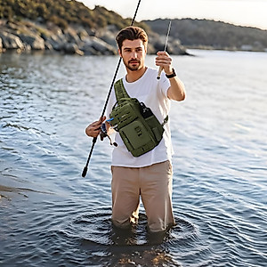 CamGo Small Tactical Chest Sling Bag One Strap Crossbody Daypack Shoulder Backpack for Sport Daily