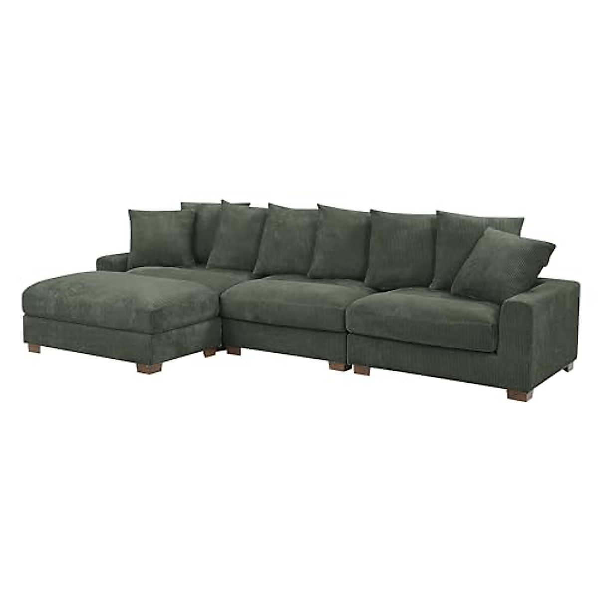 Oadeer Home Modular Sectional, Green