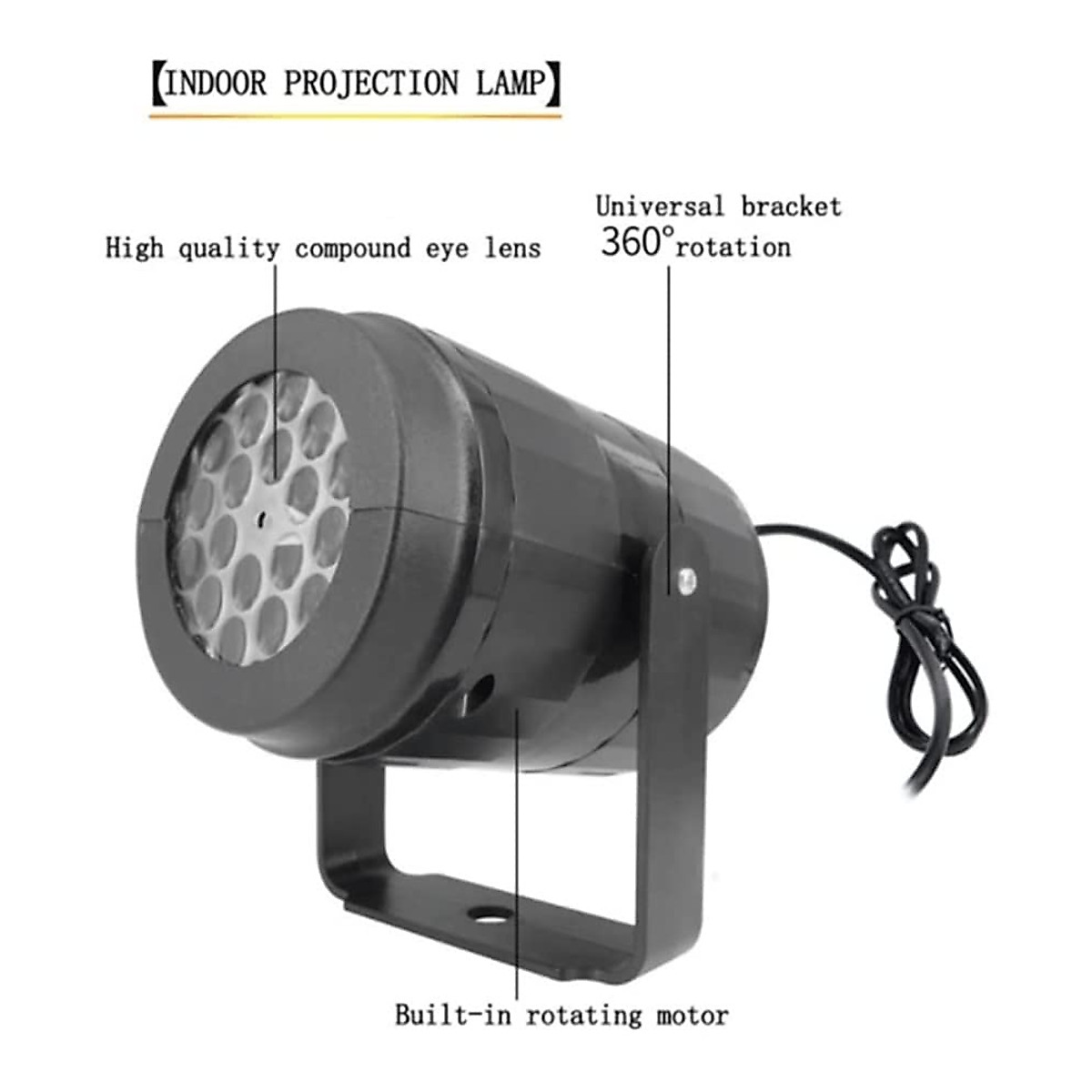 Lovedfgh Christmas Snowflake Lights 16 Patterns Christmas LED Snowflake Projector Light, Projection Outdoor Light Home Garden Party Decor Party Garden Decorations 11.1