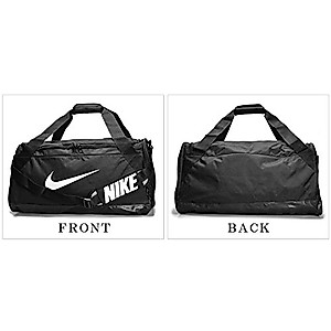 NIKE Brasilia Training Duffel Bag, Midnight Navy/Black/White, Medium
