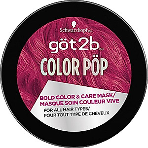 Got2b Color Pop Semi-Permanent Hair Color Mask, Pink, 5.1 oz