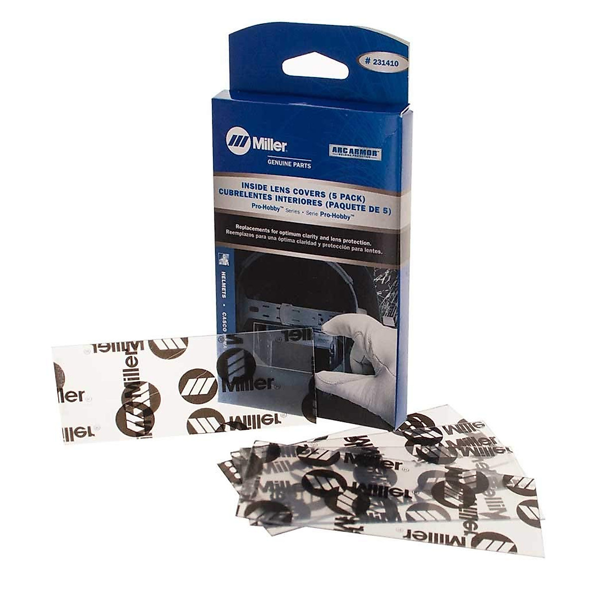 Miller Lens Cover, 4-1/4 X 1-3/4, PK5 231410