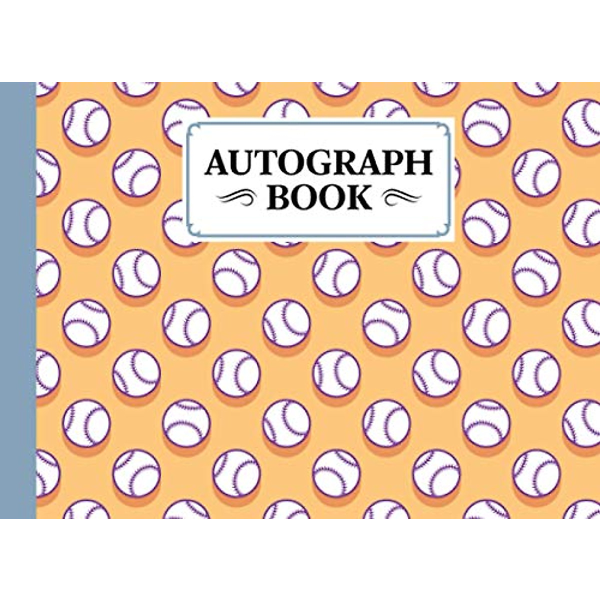 Autograph Book: Baseball Cover | Signatures Blank Scrapbook, Blank Unlined Keepsake, Keepsake Memory Book, Size 8.25" x 6" By Kevin Ippolitto