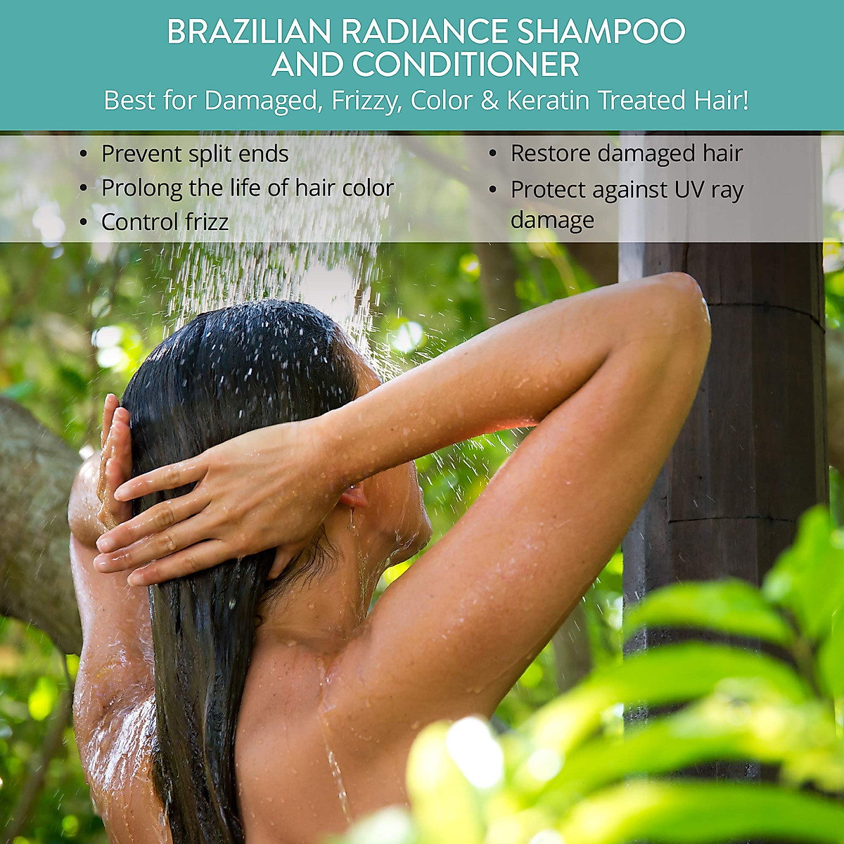 Sulfate-Free Brazilian Natural Shampoo and Conditioner Set