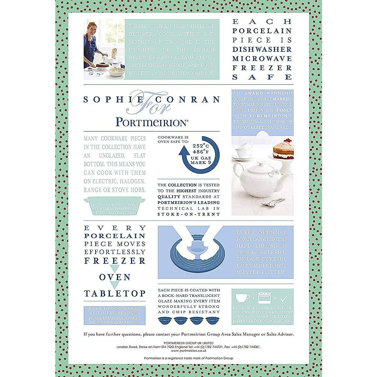 Portmeirion Sophie Conran White Sandwich Tray