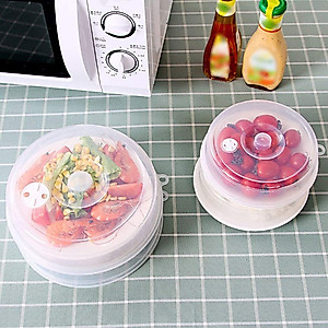 U-M Microwave Plate Cover with Steam Vents Dish Cover Microwave Splatter Cover Attractive