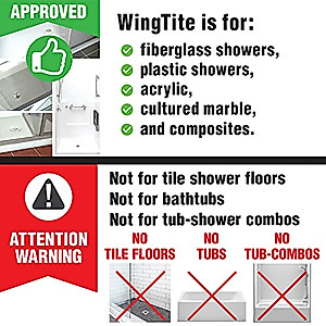 WingTite Shower Drain Replacement, Installs Entirely from the Top, Chrome