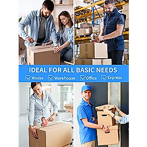 JARLINK Upgraded Version Clearer Packing Tape 12 Rolls, Heavy Duty Packaging Tape for Shipping Packaging Moving Sealing, 2.7mil Thick, 1.88 inches Wide, 60 Yards Per Roll, 720 Total Yards