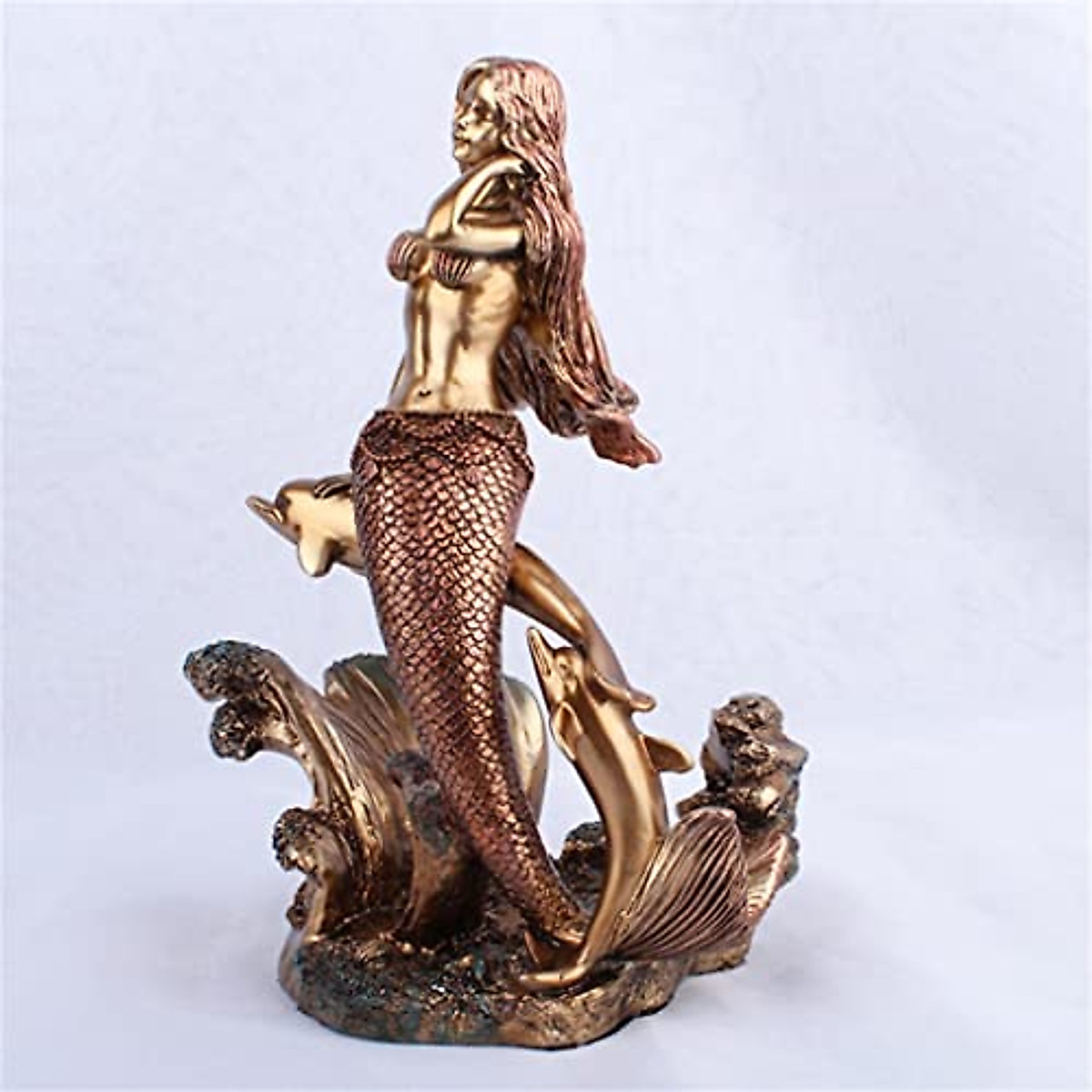 DOUBA Tabletop Wine Rack Wine Bottle Rack for countertop, Elegant Mermaid Figurine Kitchen Decoration Wine Rack