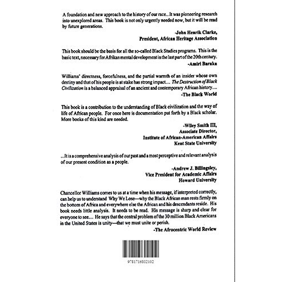 Destruction of Black Civilization: Great Issues of a Race from 4500 B.C. to 2000 A.D.
