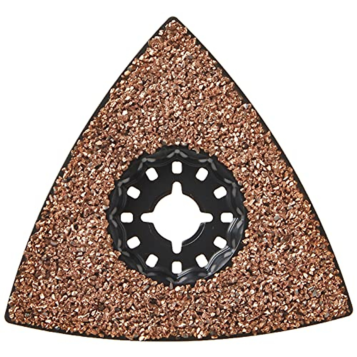 BOSCH OSL300CR 1-Piece 3 In. Starlock Oscillating Multi Tool Grout & Abrasive Carbide Grit Delta Rasp for Applications in Thinset Removal