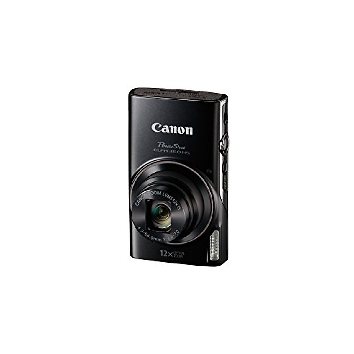 Canon PowerShot ELPH 360 Digital Camera w/ 12x Optical Zoom and Image Stabilization - Wi-Fi & NFC Enabled (Black) (Renewed)