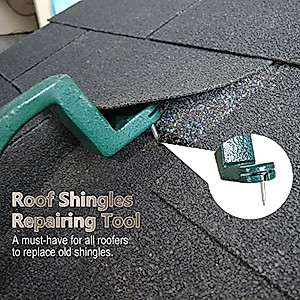Roof Shingles, Shingle Removal Tool, Roofing Tools, Pitch Hopper, Shingle Nail Installer, Roof Shingle Nail Puller, Nail Remover Pry Bar For Safe Roof Shingles Replacement Roofing tools and Equipment