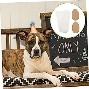 Toddmomy 1 Pair Pet Ear Erector Pet Ear Tape Puppy Ear Standing Tape Dog Ear Post Sticker Dog Ear Stand up Tool Dog Ear Correction Puppy Ear Support Stickers Husky Non-Woven Fabric Puppies