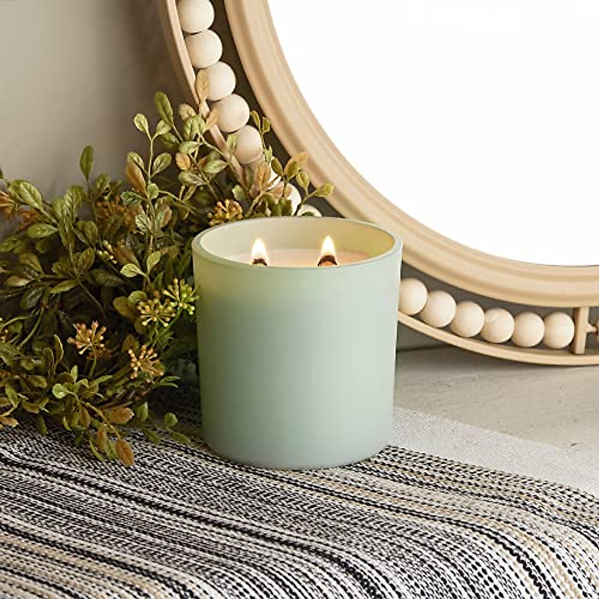 Root Candles Scented Candles Comforts of Home Premium Handcrafted Wood Wick Candle, 12-Ounce, Rest + Recharge