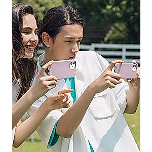 LEOMARON Compatible with iPhone 12 and iPhone 12 Pro Case 6.1 inch, Liquid Silicone Full Body Protection Cover Case with Soft Microfiber Cloth Lining for iPhone 12 and iPhone 12 Pro 2020, Lavender