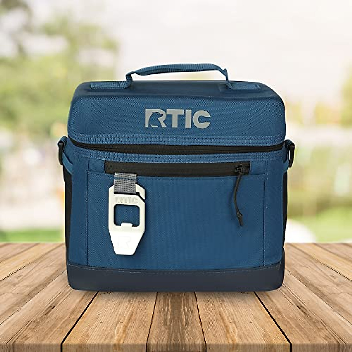 RTIC 8 Can Everyday Cooler, Soft Sided Portable Insulated Cooling for Lunch, Beach, Drink, Beverage, Travel, Camping, Picnic, for Men and Women, Navy
