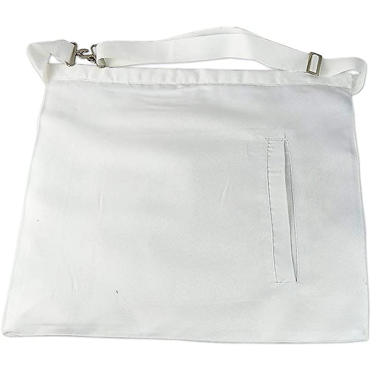master mason white embroidered apron white ribbon