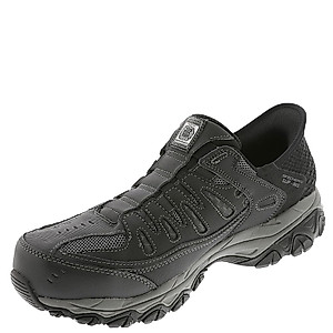 Skechers Men's Hands Free Slip-ins Cankton-Faison St Industrial Shoe, BLK, 13 Wide