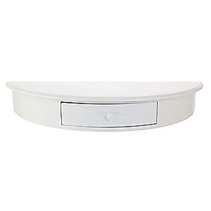 kieragrace Providence Morris Half Moon Shelf - White, Matte Finish
