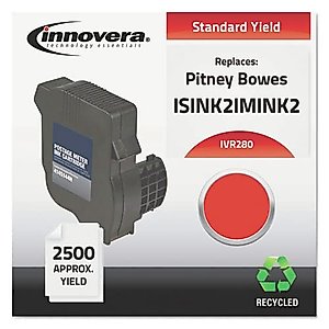 Innovera IVR280 2500 Page-Yield, Replacement for Neopost IM-280 (ISINK2IMINK2), Remanufactured Postage Meter Ink - Red