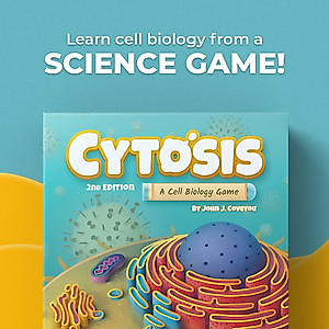 Cytosis: A Cell Biology Board Game | A Science Accurate Strategy Board Game About Building Proteins, Carbohydrates, Enzymes, Organelles, & Membranes | Fun Science Games for Adults & Family Game Night