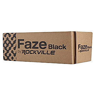 Rockville Faze 50w Portable Bluetooth Speaker TWS Wireless Link Waterproof, Black (Faze Black)